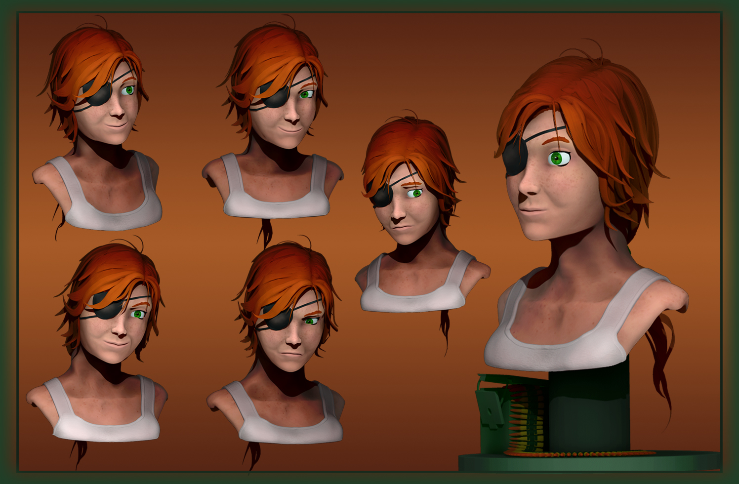 ANI 210 Digital Sculpting (Student Examples) artist names above work ...